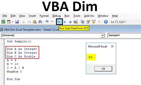 VBA Dim Cómo utilizar Excel VBA Dim Ejemplos VBA 2025