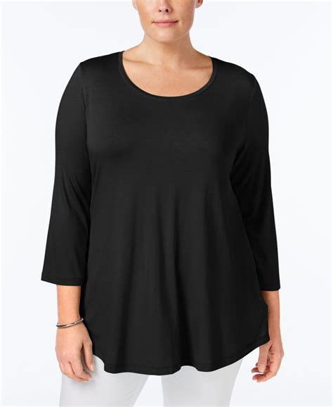 Jm Collection Plus Size Swing Top Only At Macys Trendy Plus Size Plus Size Tops Plus Size