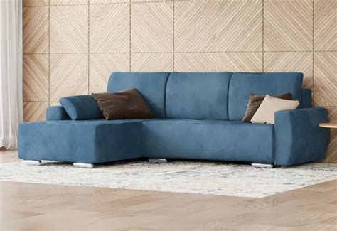 Ъглов диван за хол за спане Havana тюркоаз Мебели АРЕНА