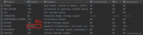 MySQL数据库笔记 进阶篇一存储引擎 CSDN博客
