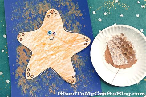 Bubble Wrap And Paper Starfish Craft