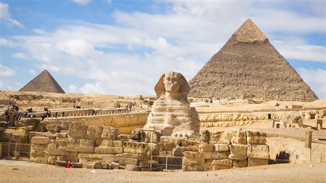 La Gran Esfinge Y La Gran Pirámide De Guiza Egipto El Cairo Egipto Piramide De Guiza