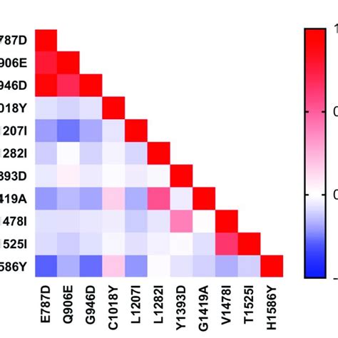 Linkage Disequilibrium Ld Plot Showing Non Random Association Between