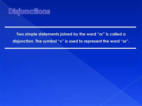 Report In Math Conjunctions And Disjunctions Pptx