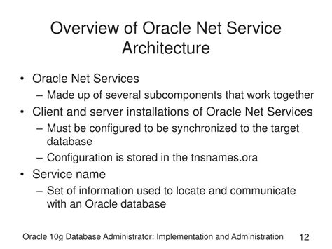 Ppt Oracle 10g Database Administrator Implementation And Administration Powerpoint