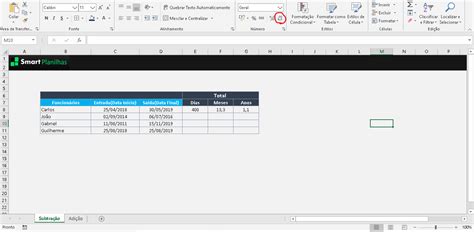 Como Subtrair E Somar Datas No Excel Smart Planilhas