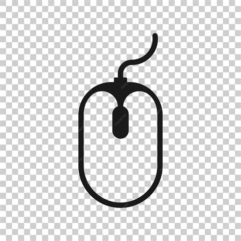 Premium Vector Computer Mouse Icon In Flat Style Cursor Vector Illustration On White Isolated
