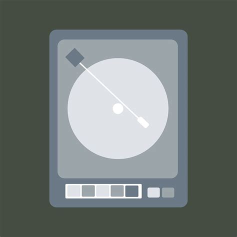 빈티지 비닐 플레이어 벡터와 복고풍 음악 포스터 Eps Ai Uidownload