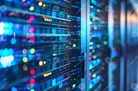 Server Room Data Center Big Data Storage Cloud Computing Technology Stock Image Image Of