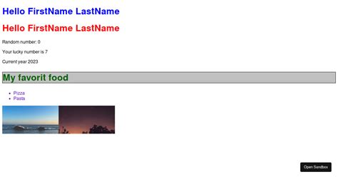 Introduction To Jsx Codesandbox