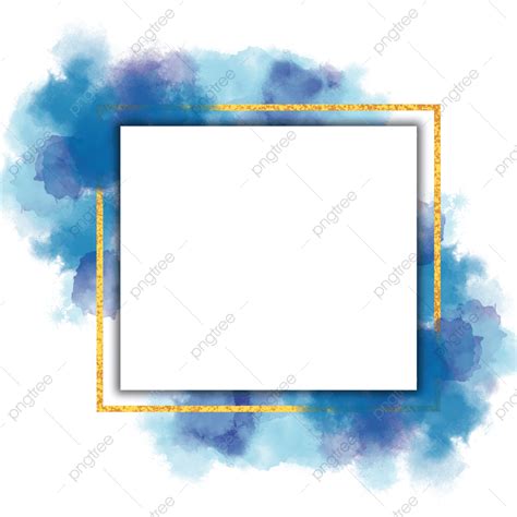 사각 프레임과 파란색 스플래시 장식 블루 아트 미적 블루 잉크 튀김 미학 Png 일러스트 및 Psd 이미지 무료 다운로드 Pngtree