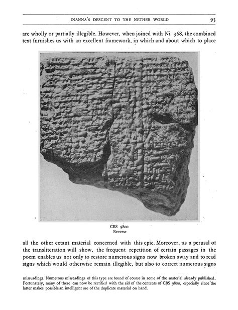 Inannas Descent To The Nether World The Sumerian Version Of Ištars