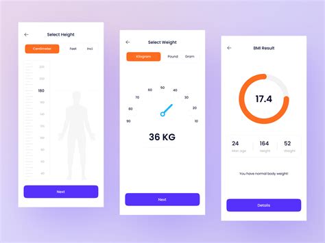 BMI Calculator Mobile UI By Dimo Ui On Dribbble