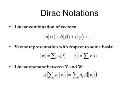 Ppt Dirac Notation Powerpoint Presentation Free Download Id 6101439