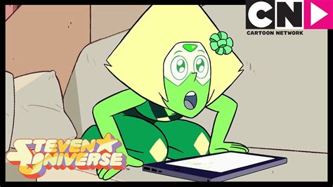 Steven Universe Peridot Discovers The Internet Too Short To Ride Cartoon Network Youtube