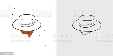 손으로 그린 추상 벡터 그래픽 클립 아트 일러스트 보호 카우걸 모자 초상화 서양 여성 디자인 개념 보헤미안 야생 서부 현대 미술 카우보이 소녀 현대 그림 미국 카우걸 로고