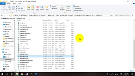 C Full Course With Mysql Database Part 11connect Crystal Reports To