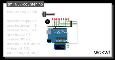 Tm1637 O Copy Copy Copy Wokwi Esp32 Stm32 Arduino Simulator