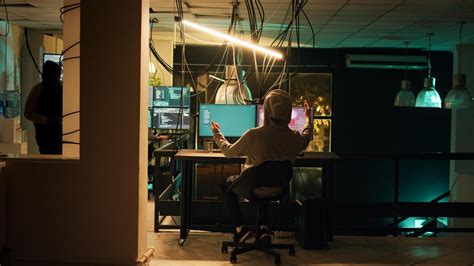 Hacker Exitoso Celebrando El Logro De Phishing En La Pc Sintiéndose