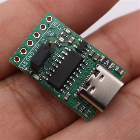 Ch340c Usb To Ttl Serial Converter 33v And 5v Usb C Module Silicon