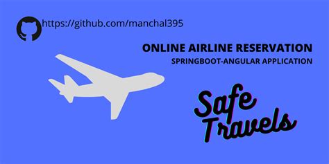 Github Manchal395airline Reservation Springboot Angular