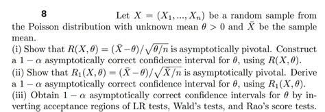 Solved Let X X Xn Be A Random Sample From X Chegg Com