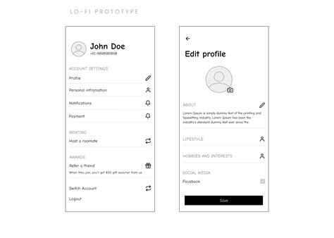Setting UI Daily UI Behance Setting UI Daily UI Behance