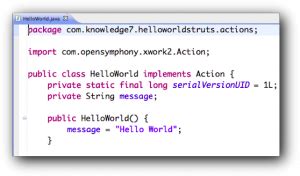 Using Struts Actions Knowledge