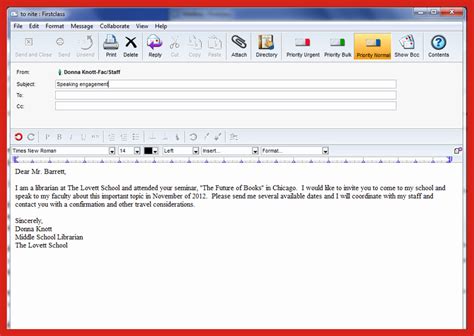 Как писать электронное письмо на английском языке образец