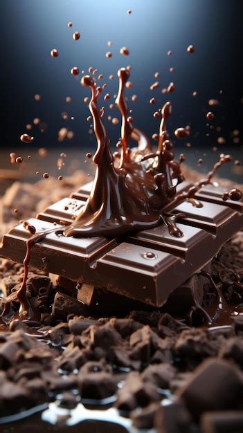 Premium Photo 3d Modeling And Rendering Chocolte Uhd Wallpaper