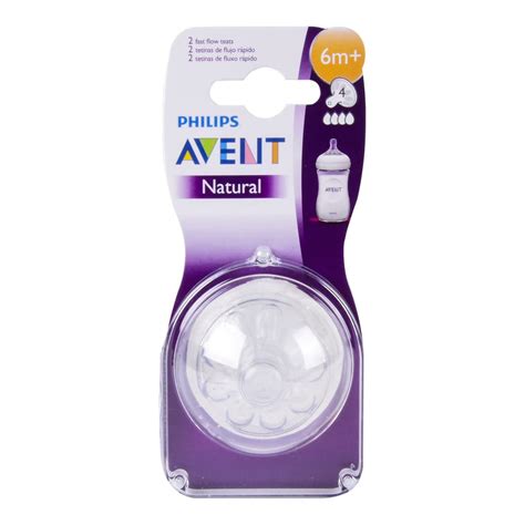Chupón Tetina Philips Avent Natural Flujo Rápido Bebés 6m 2 Piezas Farmacia Coyoacán