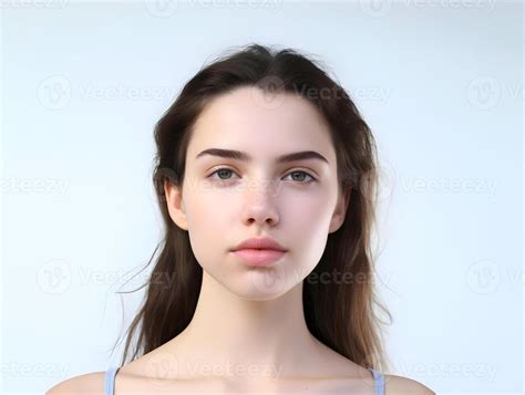 Ai Generated Beautiful 20 Years Woman With Clean Skin In Sunlight And Skin Care High