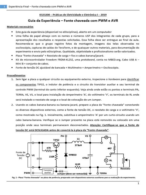 Experiencia Final Fonte Chaveada Com Pwm E Avr V2 Download Grátis Pdf Fonte De Energia