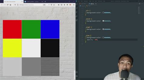 Using Hex Color Values On Your Css File Youtube