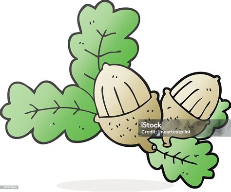 Kartun Biji Dan Daun Ilustrasi Stok Unduh Gambar Sekarang Alam