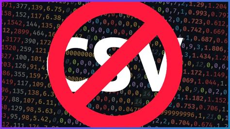 You Need To Stop Using Csvs Youtube