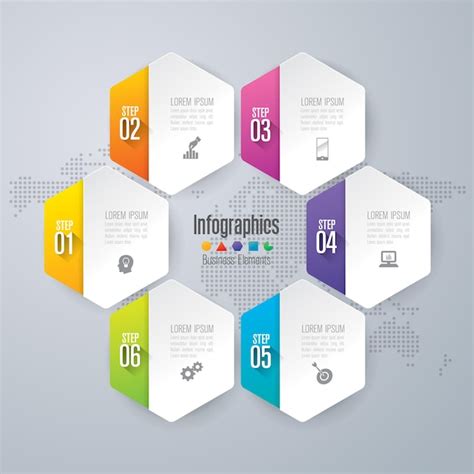 Premium Vector Info Graphic With Colored Design Round Pointer Template