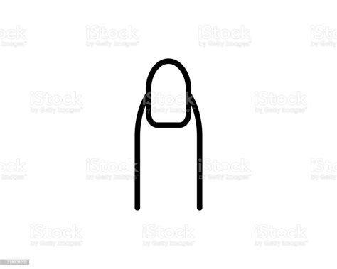 앱 및 웹 사이트에 대한 긴 손톱 손톱 손톱 네일 라인 아트 벡터 아이콘 로고에 대한 스톡 벡터 아트 및 기타 이미지 로고 매니큐어 미용술 메이크업 화장품 Istock