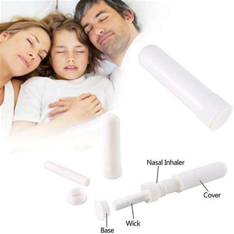 수면 코골이 에센셜 오일 비강 흡입기 튜브 아로마 테라피 비강 흡입기 빈 튜브 심지 18x18x6cm 12 세트 스킨케어 도구