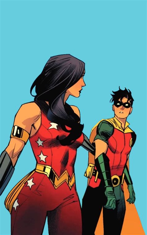 Samothy Robin And Wonder Girl Batmansuperman Worlds