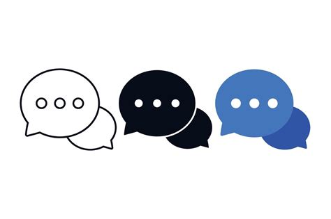 Messages Multiple Styles Set 57967150 Vector Art At Vecteezy