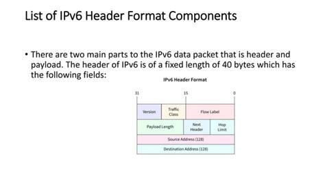 Ipv6 Header Format Pptx