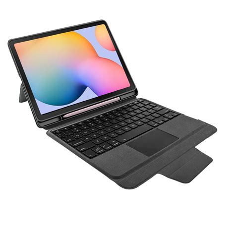Bluetooth Keyboard Case For Samsung Galaxy Tab S6 Lite 2022 Touchpad Keyboard Leather Case