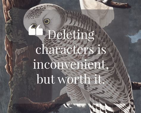 The Inconvenience Of Deleting Characters Plot Points Heather Sunseri