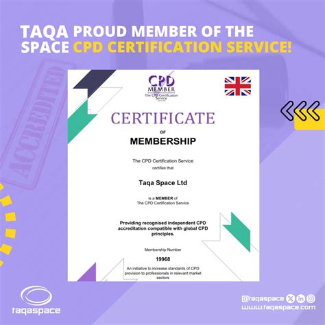 🚀 We Are Excited To Announce That Taqa Space Has Joined Cpd Uk For Global Accreditation To