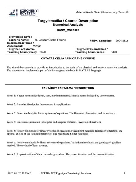 Numericalanalysis Pdf