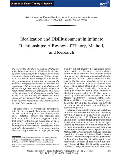 Idealization And Disillusionment In Inti Pdf Theory Perception