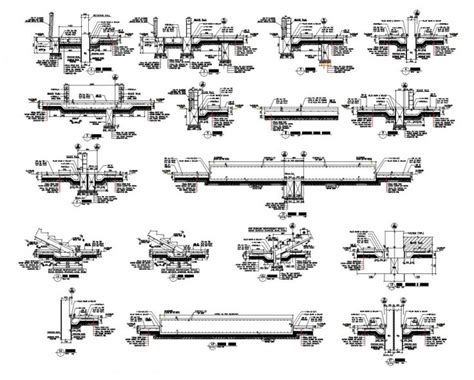 Construction Building Section Plan Autocad File