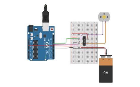 Circuit Design Copy Of Claudia Gabriela Control De Un Motor De Cc