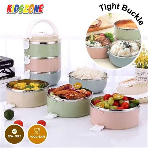 Pastel Stainless Steel Lunch Box Thermal Food Containers Insulated